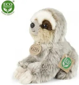RAPPA Plyšový lenochod sedící 18 cm / ECO-FRIENDLY / od 0 měsíců