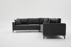 Hanah Home Rohová pohovka BERLIN antracitová 258 cm