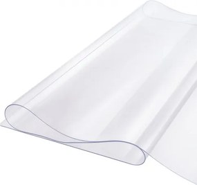 PVC chránič stolu 106,7 × 243,8 cm průhledný plastový o tloušťce 1,5 mm