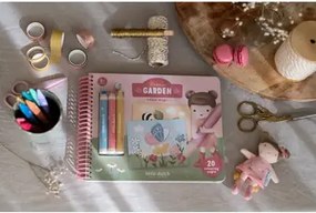 Little Dutch Omalovánky s pastelkami Zahrada Rosa / od 2 let