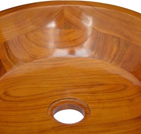 Umývadlo masivní teak Φ40 x 10 cm 326160