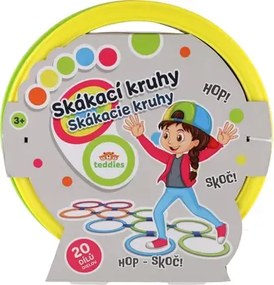 TEDDIES Barevné skákací kruhy / Sada 10 ks / 5 barev / O 27 cm / od 3