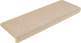 Samolepící nášlapy na schody vzhled sisal 15 ks 65x21x4 cm Berber 326893