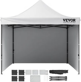 Venkovní altánový stan s vyklápěcím baldachýnem 3,05 × 3,05 m