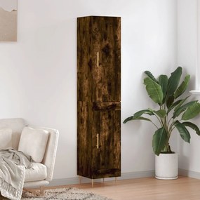 vidaXL Skříň highboard 34,5 x 34 x 180 cm kompozitní dřevo [3199099] Barva: kouřový dub