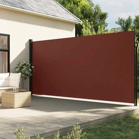 vidaXL Zatahovací boční markýza 220 x 500 cm [42035505] Barva: Hnědá