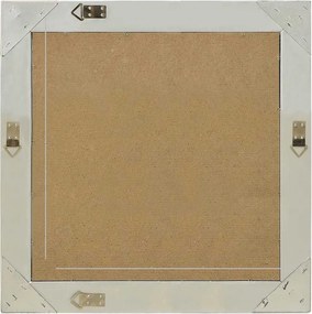 Nástěnné zrcadlo barokní styl 60 x 60 cm stříbrné 320334