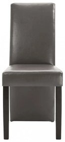 Jídelní židle 2 ks umělá kůže / dřevo Dekorhome Vínová