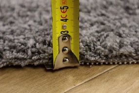 Vopi, Metrážový koberec Color Shaggy šedý - neúčtujeme odřezky z role, na míru, šíře 2m,3m,4m, šedá, ab (mřížka), ložnice