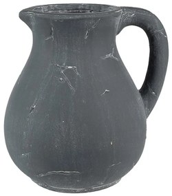 Tmavě šedý dekorativní džbán Eefje L – 22x18x23 cm