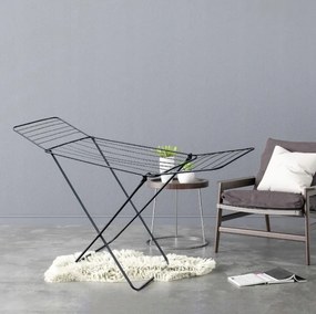 Erga Model TOP Black, sušák na prádlo 166x46x88 cm, černá, ERG-SEP-10SUSSTOBLA16