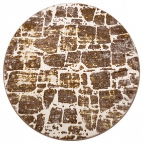 Kusový koberec Apos hnědý kruh 160cm