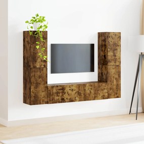 Sestava TV skříněk 6 ks Kouřový dub Kompozitní dřevo 3409110