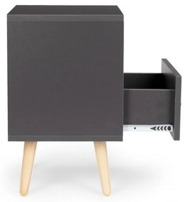 Noční stolek šedý ModernHome WYJ-258 GRAY