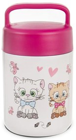 Termoska na jídlo z nerezové oceli Orion Kittens, 480 ml
