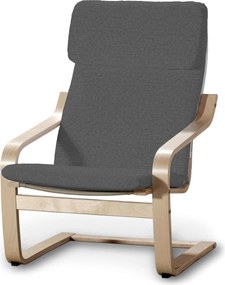 Sedák na křeslo IKEA Poäng barva šedá látka pletený vzor