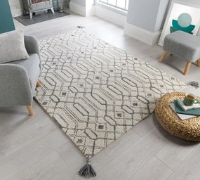 Flair Rugs koberce Kusový koberec Nappe Pietro Grey - 120x170 cm