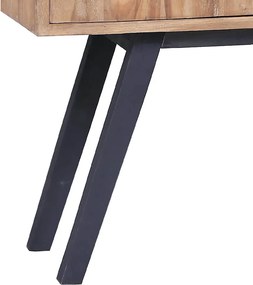 vodaXL Odkládací skříňka 110x30x75 cm masivní teak 285314