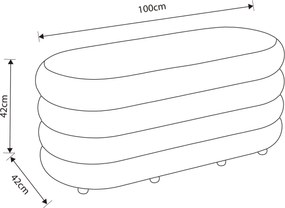Taburet Puffo I moka