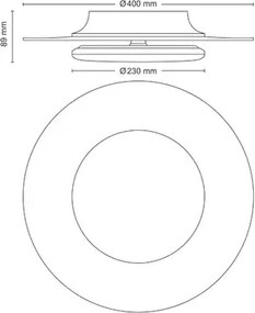 Philips Garnet CL580 30W 40cm bílá / stropní svítidlo / LED / 3100lm /