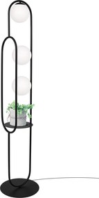 Moderní stojací lampa s poličkou Finestra K-4963