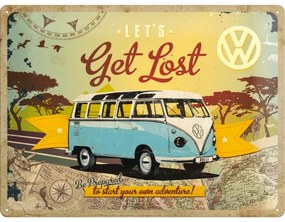Postershop Plechová cedule: Volkswagen Let's Get Lost - 30x40 cm