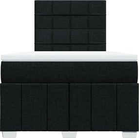 Box spring postel s matrací černá 120x190 cm textil 3291609