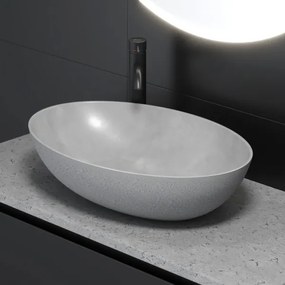 BATH DELUXE 06-060-19-23-00 - Umyvadlo na desku OLSBORG 60x40,5 cm beton/šedá