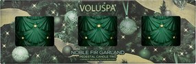 Voluspa dárková sada svíček Noble Fir Garland, 3x72 g