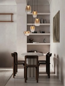 Designový lustr Oblo 5 Zlatá