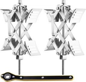 Stabilizátor kola Camper, zakládací klín RV ve tvaru X, vhodný pro 3,8–25,4 cm