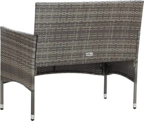 vidaXL Zahradní lavice 105 cm polyratan [43958] Barva: Černobílý