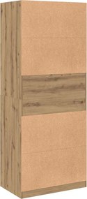 Šatní skříň dub artisan 80 x 50 x 200 cm kompozitní dřevo 3307701