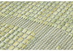 koberec SISAL PATIO 3045 listy ploché tkaní zelená / béžový velikost 175x270 cm | krásné koberce cz