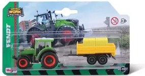 Maisto Mini pracovní stroje - Traktor s přívěsem - více druhů / od 3 l