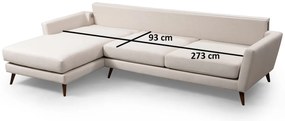 Hanah Home Rohová pohovka MAYORKA levý roh béžová 303 cm 560ARE1151