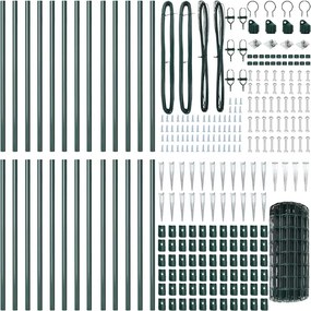 Evropský plot se hroty 50 x 0,4 m Ocel potažená PVC Zelená 3350624