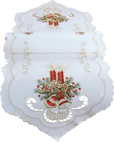 Ubrus Červené svíčky 40 × 140 cm