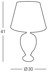 Kolarz 0094.70S - Stolní lampa DAMASCO 1xE27/60W/230V