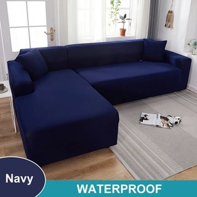 Elastický potah na pohovku či křeslo - voděodolný (2 sedadla) Barva: modrá námořnická