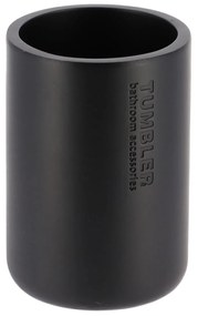 Koupelnový pohár Loudis, černá, 350 ml
