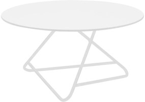 OnaDnes -20% Bílý lakovaný konferenční stolek Softline Tribeca 75 cm s bílou podnoží