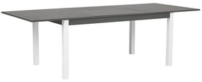 Tmavě šedý rozkládací zahradní stůl 168/248 x 100 cm PANCOLE Beliani