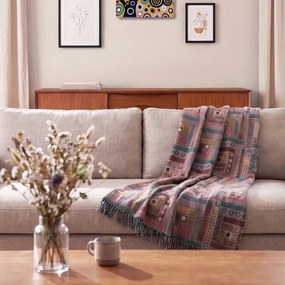 SCANquilt vlněný pléd LAMB SOFT mexico pastelová střední 130 x 200 cm