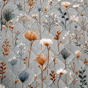 Přehoz na postel BOTANIC FIELD, šedý Rozměr: 220 x 240 cm