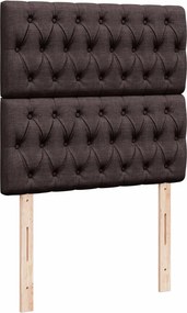 Box spring postel s matrací tmavě hnědá 80x200 cm textil 3292625
