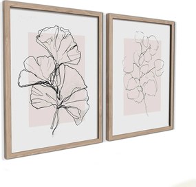 Tištěné obrazy v sadě 2 ks s rámem 30x40 cm Floral Set – Styler