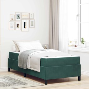 Rám postele Tmavě zelená 90 x 200 cm textil 3399039