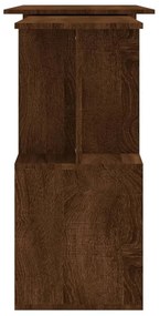 Petromila Rohový psací stůl hnědý dub 200 x 50 x 76 cm kompozitní dřevo