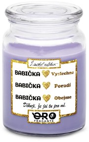 Svíčka Babička poradí (Vůně svíčky: Levandule)